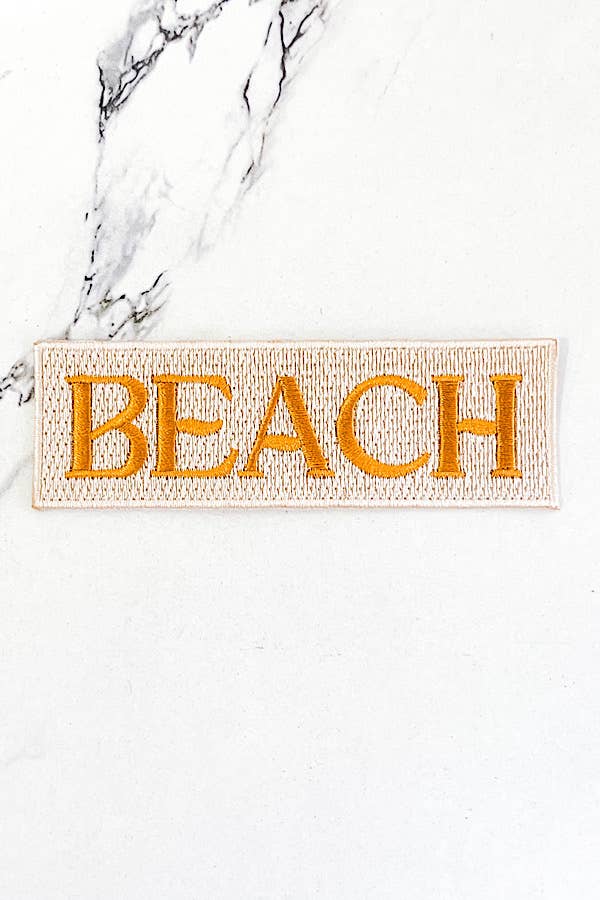 BEACH Embroidered Patch – Bespoke Hat Co